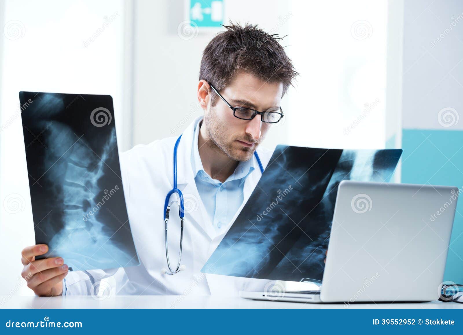 Radiologist exam stock photo. Image of real, staring - 39552952