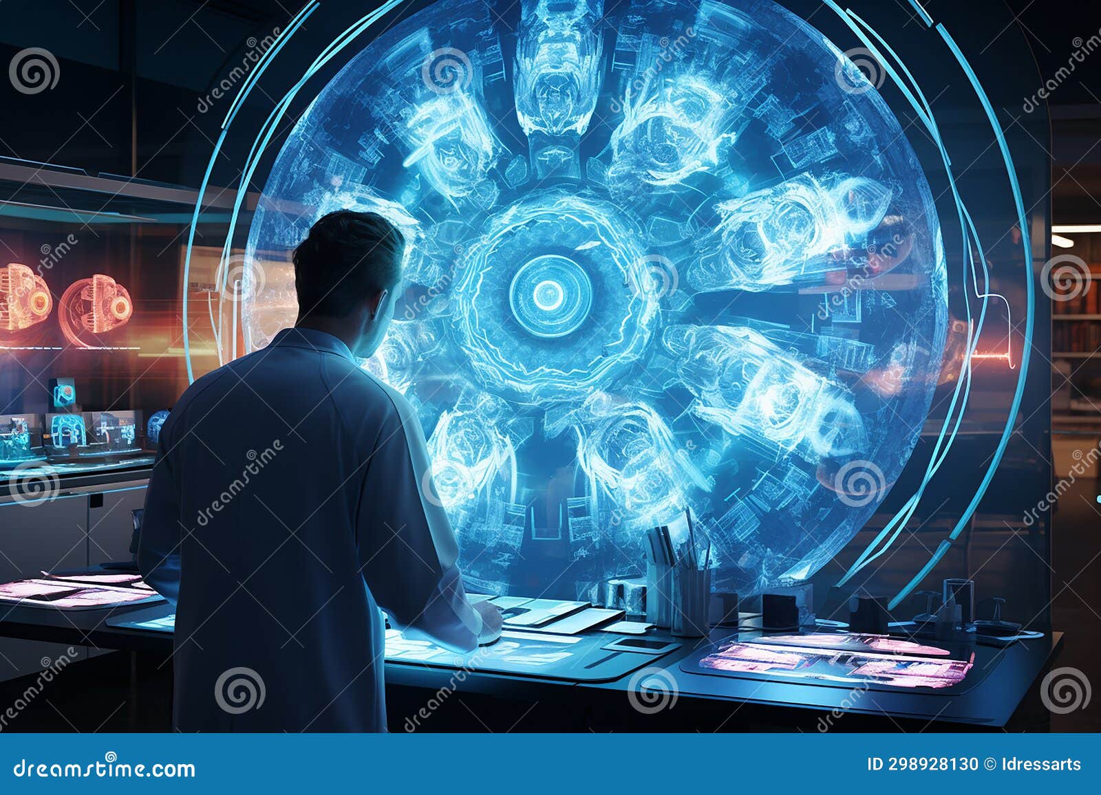 CT Scan On A Lightbox, Computer Screens Royalty-Free Stock Image ...