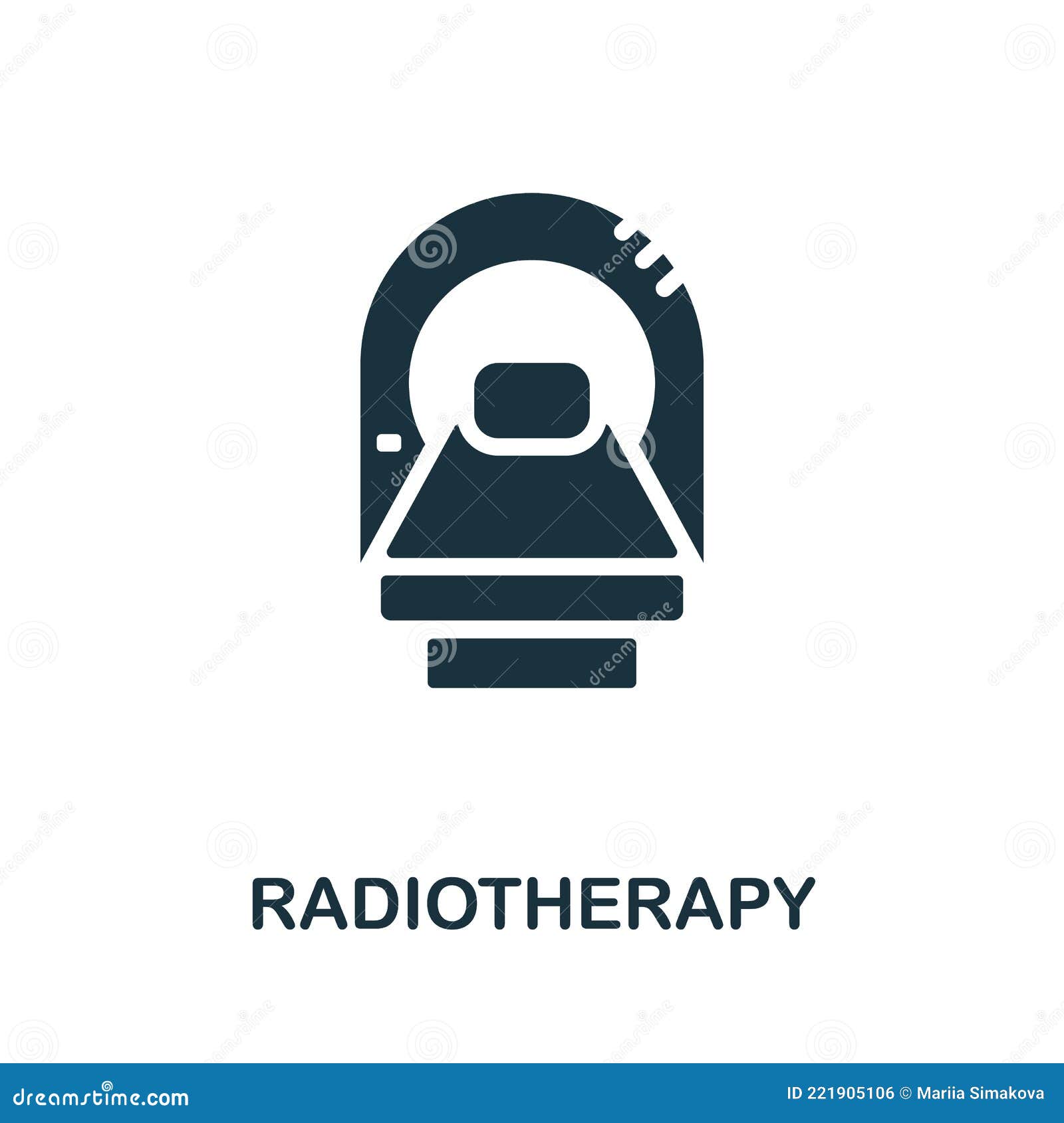 Radiotherapy Icon. Monochrome Simple Element from Therapy Collection ...