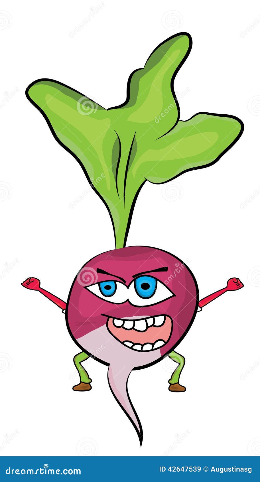 Radish cartoon character stock illustration. Illustration of crop ...