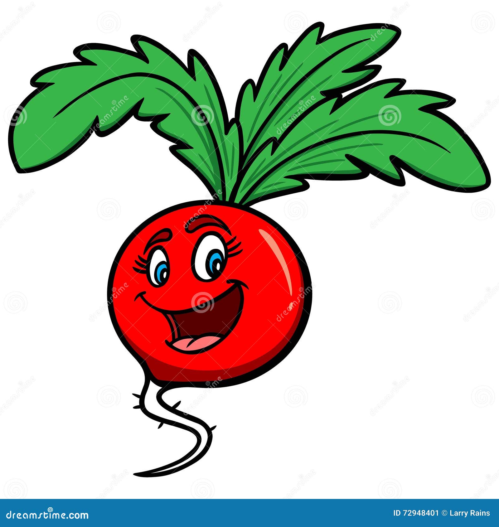Radish Cartoon Illustration | CartoonDealer.com #111659495