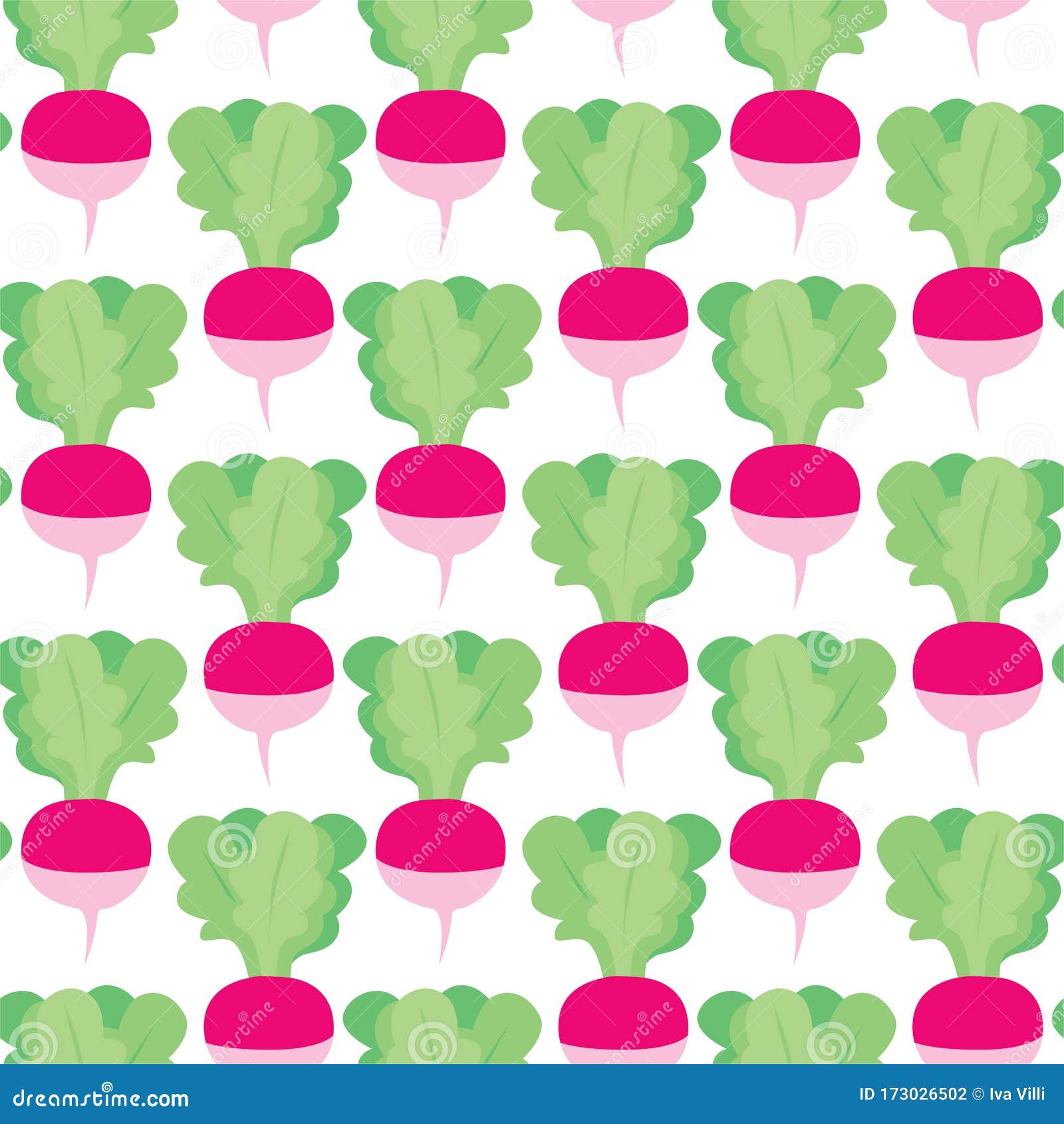 Radish seamless pattern stock vector. Illustration of cartoon - 173026502