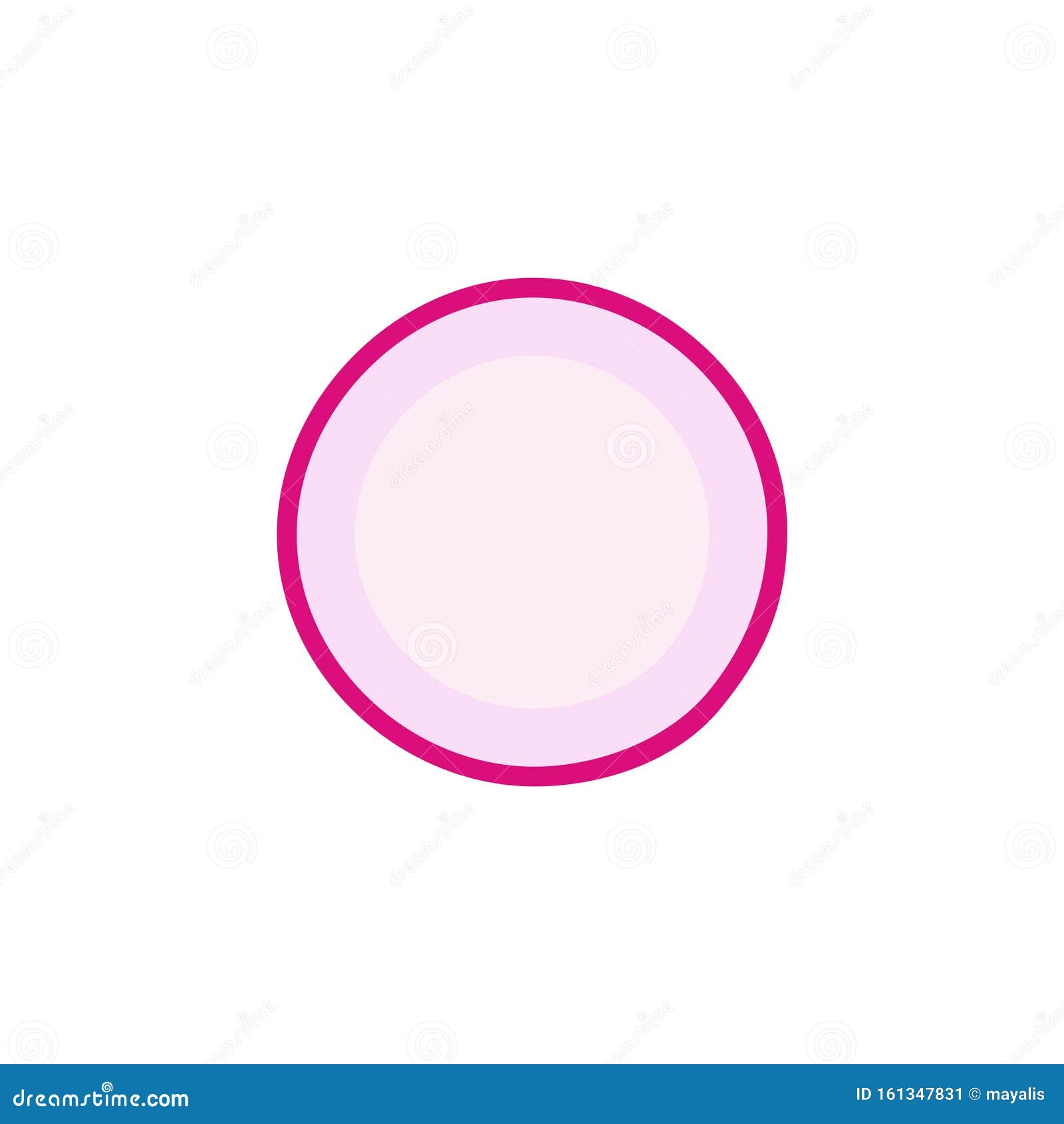 Radish Slice Vector Illustration on White Background Stock Vector ...