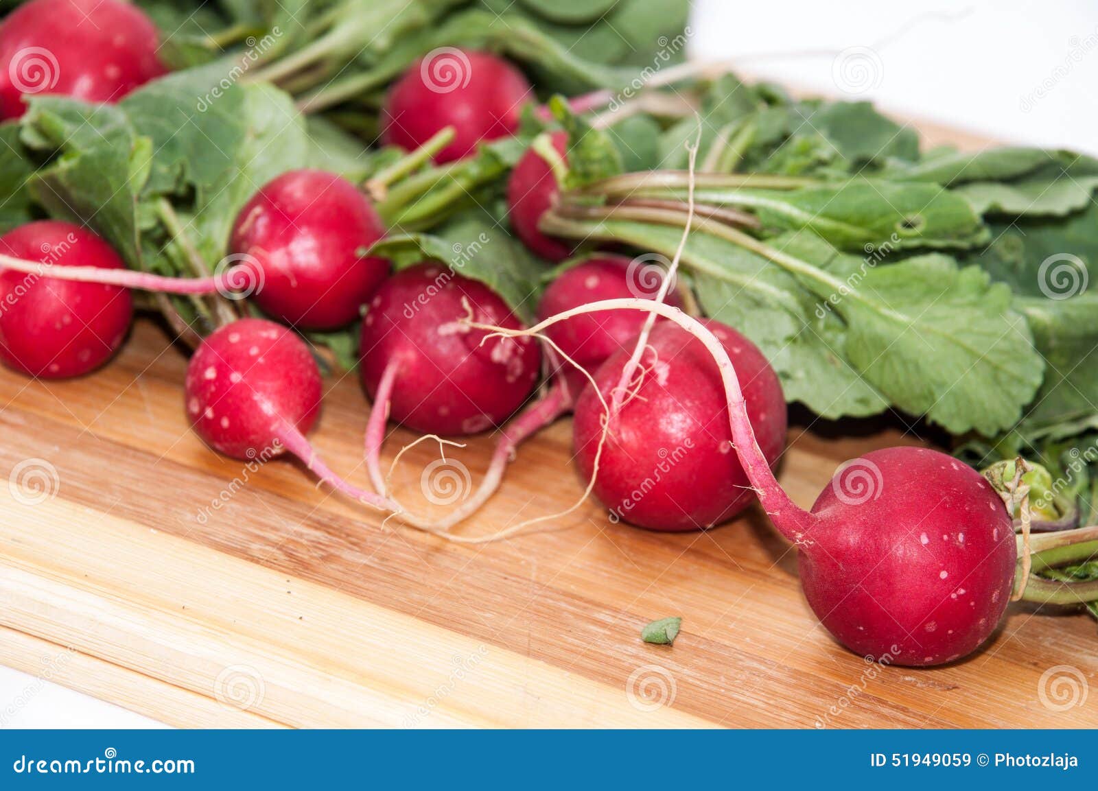 Radishes Prepared for Cleaning and Cutting Stock Image - Image of food ...