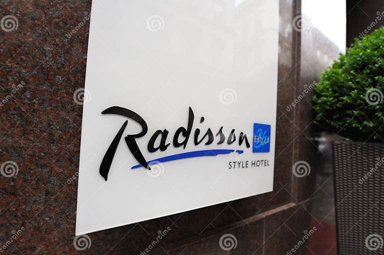 Radisson Blu hotel logo editorial image. Image of austria - 23675315