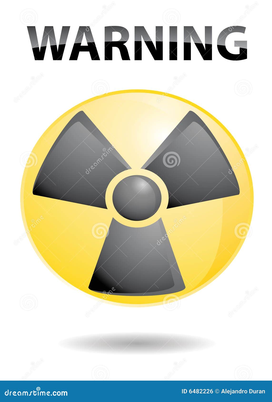 Radition icon stock vector. Illustration of caution, environment - 6482226