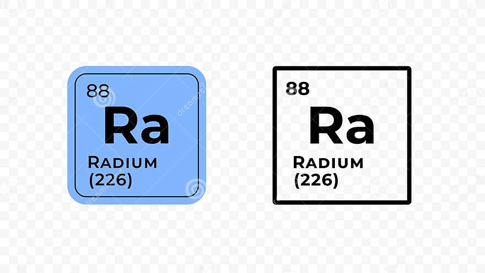 Radium, Chemical Element of the Periodic Table Vector Stock Vector ...