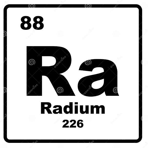 Radium element icon stock illustration. Illustration of mass - 287939922