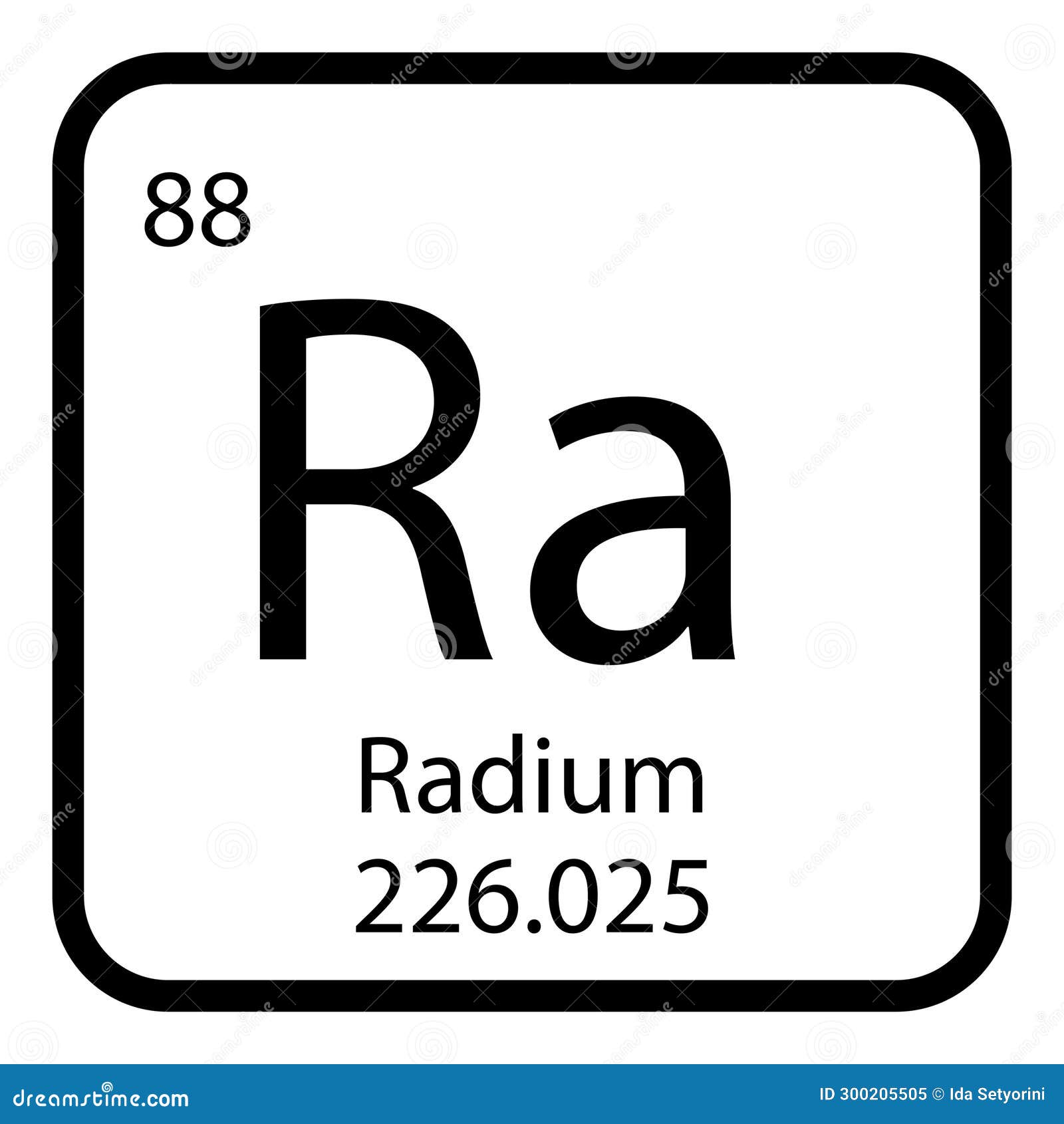 Radium icon vektor stock illustration. Illustration of sign - 300205505