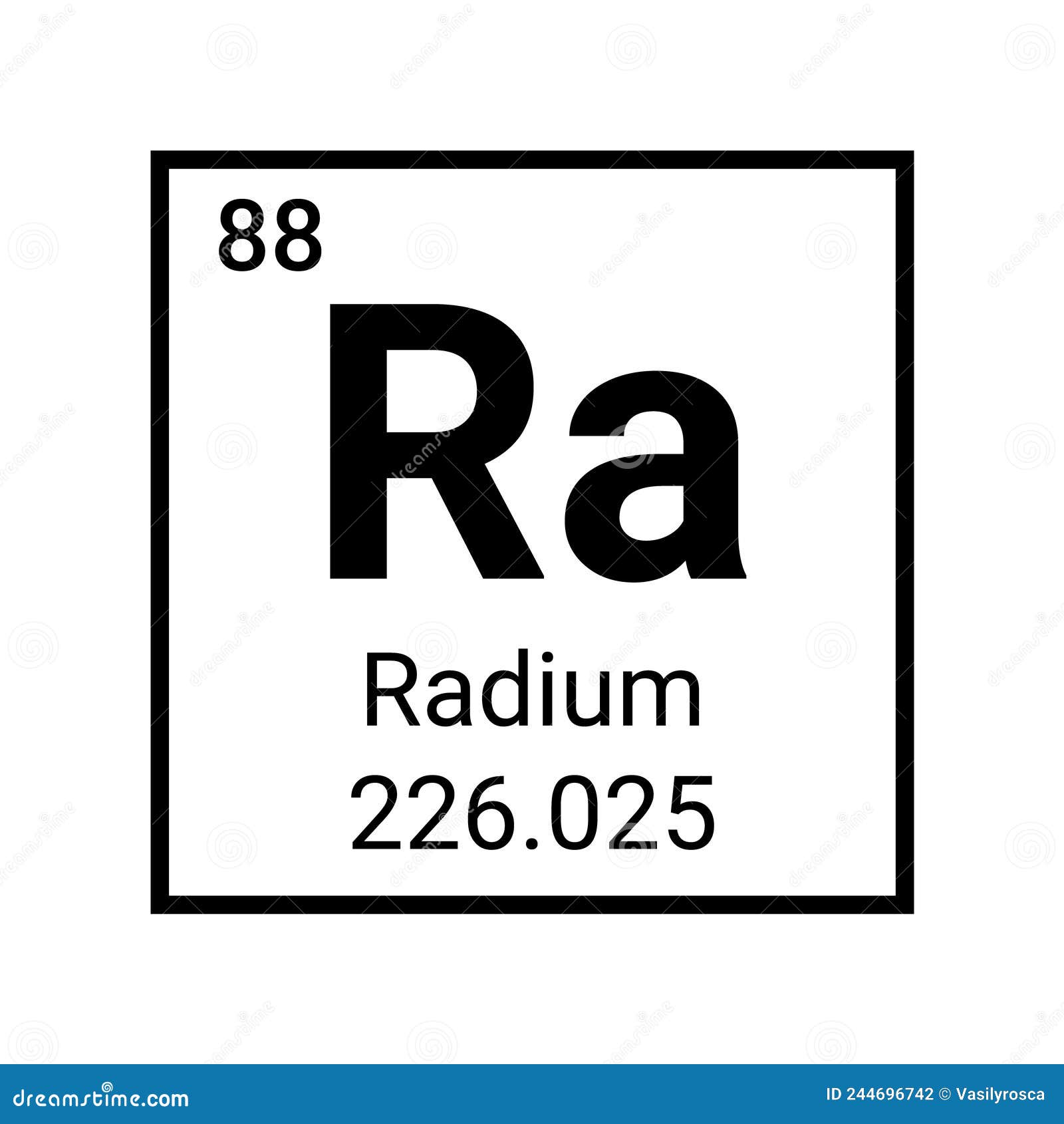 Radium Periodic Table Of Elements Royalty-Free Stock Photography ...