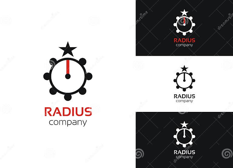 Radius Company stock vector. Illustration of icon, logo - 21773315