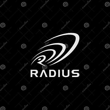 Radius logo design stock illustration. Illustration of elegance - 161549717