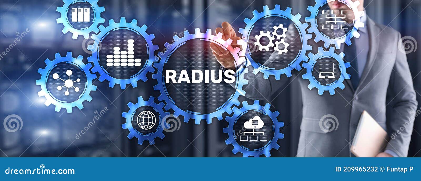 Radius. Protocol for Implementing Authentication. Stock Photo - Image ...