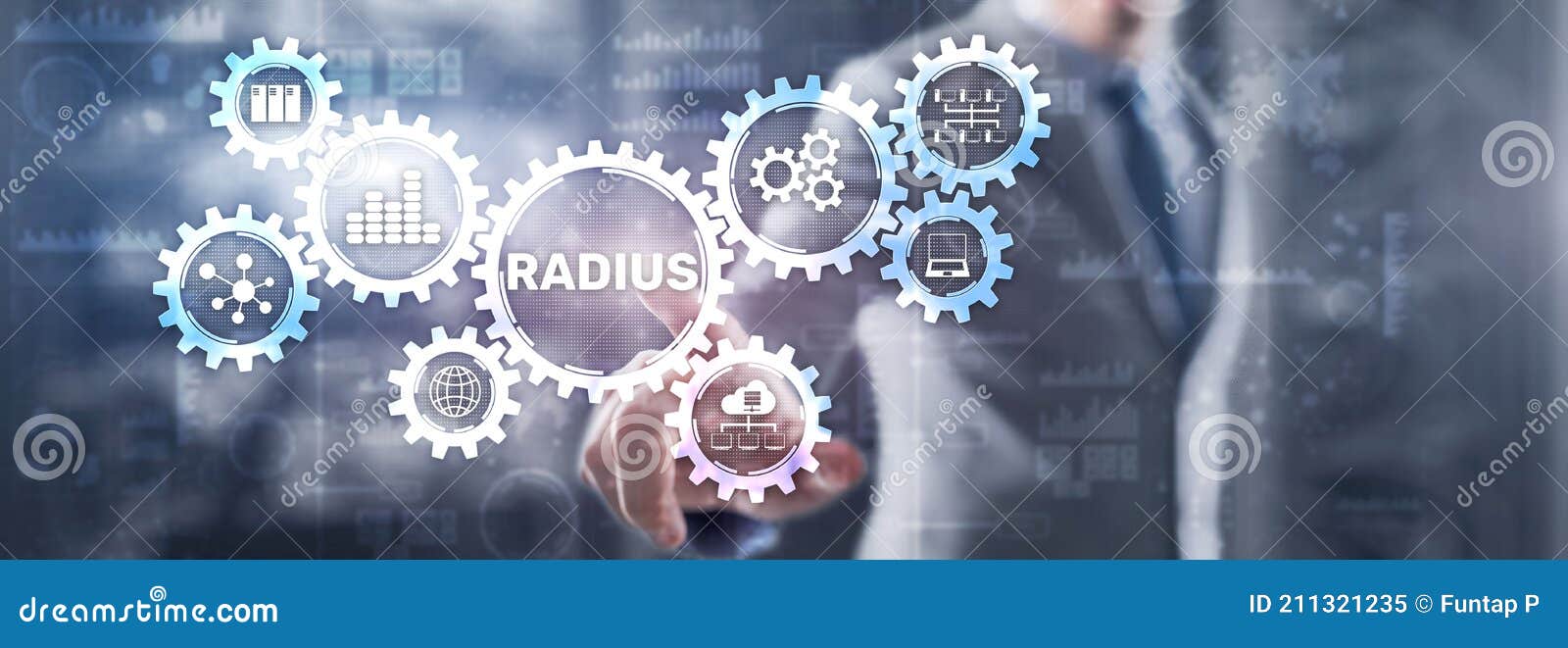 Radius. Protocol for Implementing Authentication Stock Image - Image of ...