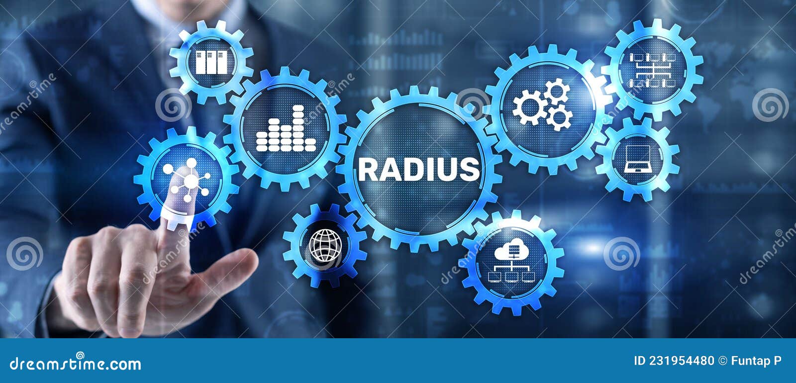 Radius. Protocol for Implementing Authentication Stock Photo - Image of ...