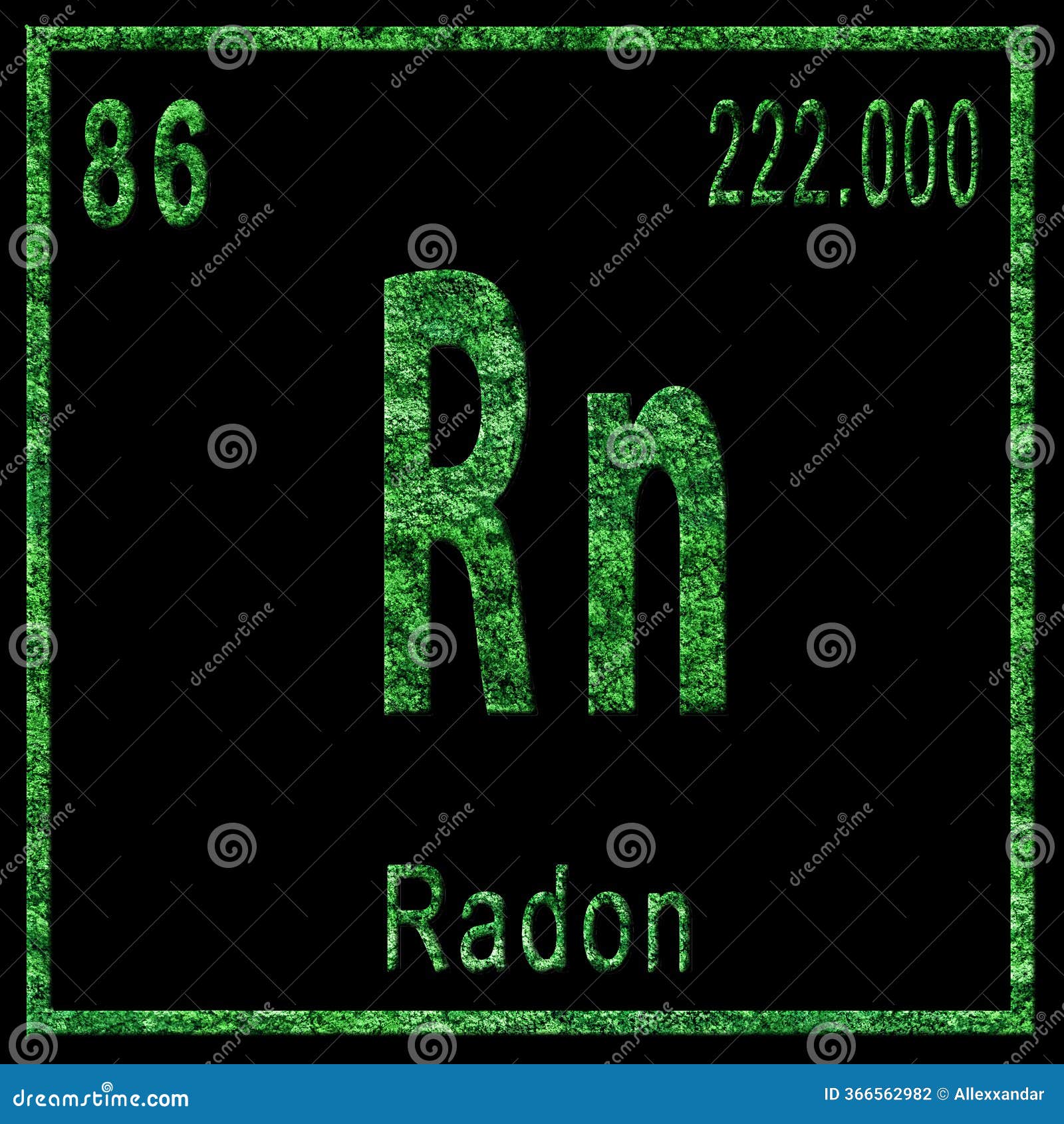 Radon - At - Chemical Element Periodic Table Royalty-Free Stock ...