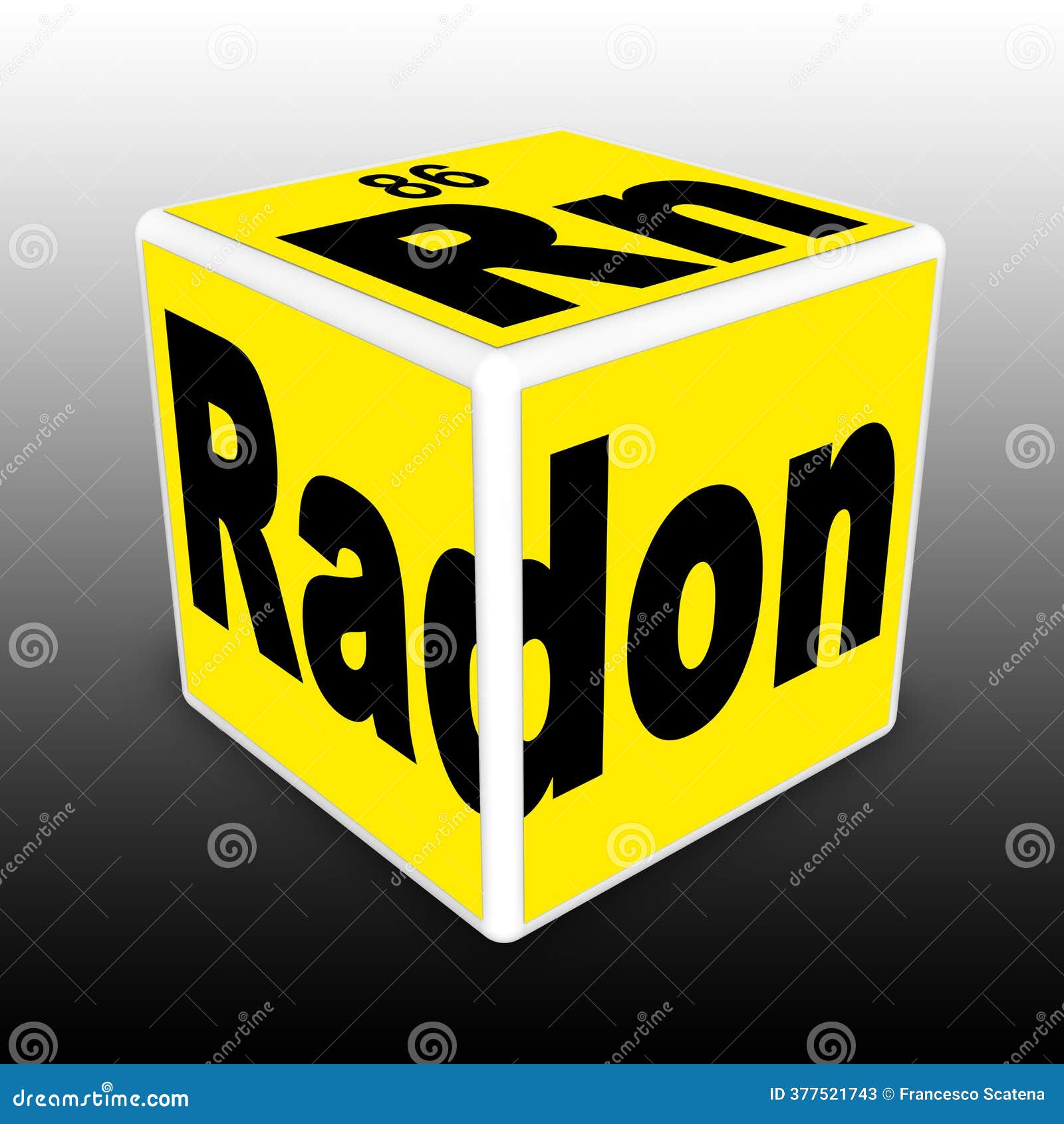 RADON GAS PERIODIC TABLE CONCEPT With The Mendeleev Periodic Table Of ...