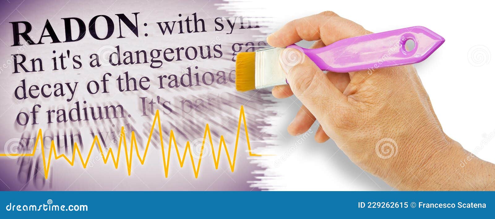 Radon Gas the Silent Killer - Concept Image with Check-up Chart about ...
