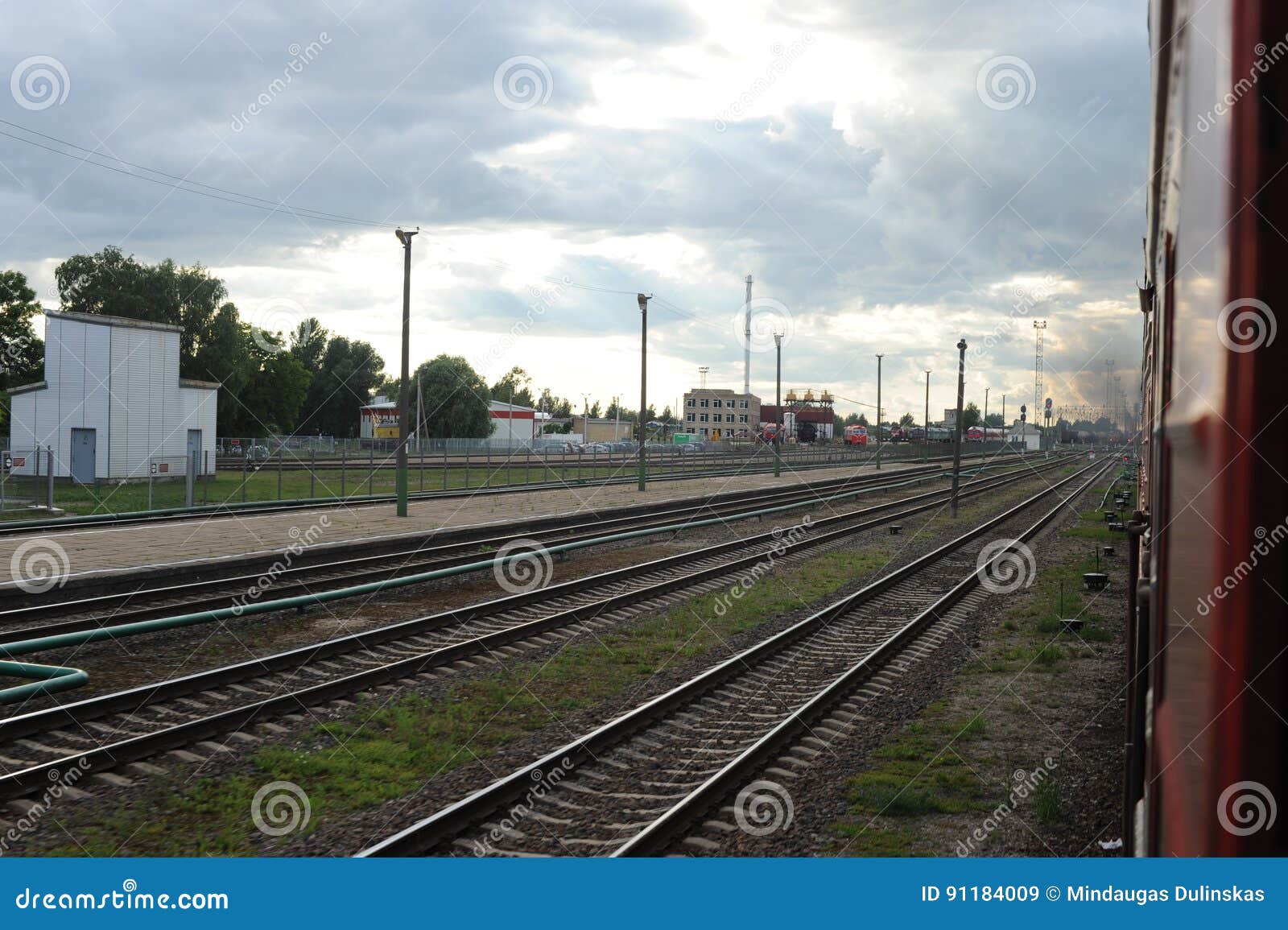 RADVILISKIS, LITHUANIA - JUNE 26, 2011: Lithuania Railway Network and ...