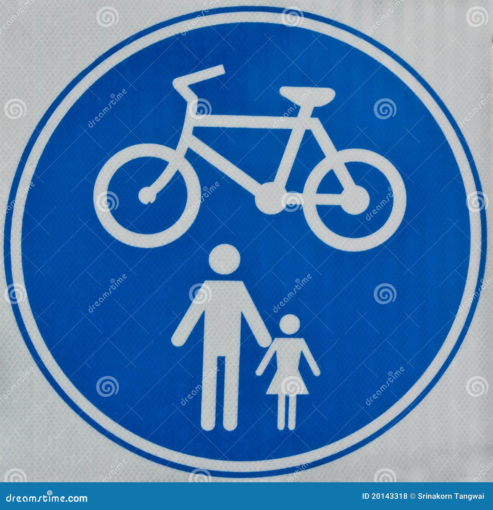 Radweg-Zeichen stockfoto. Bild von pendeln, zeichen, fahrzeuge - 20143318