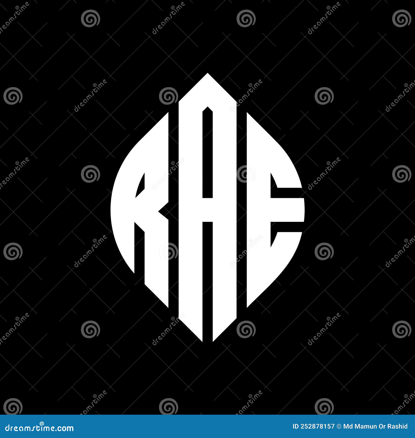 RAE Circle Letter Logo Design with Circle and Ellipse Shape. RAE ...