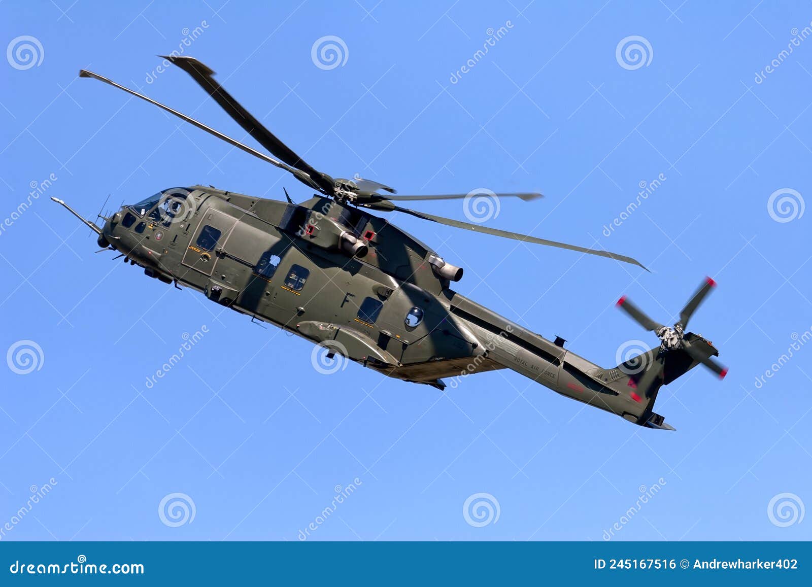 RAF AgustaWestland Merlin HC.3 Helicopter Editorial Photo - Image of ...