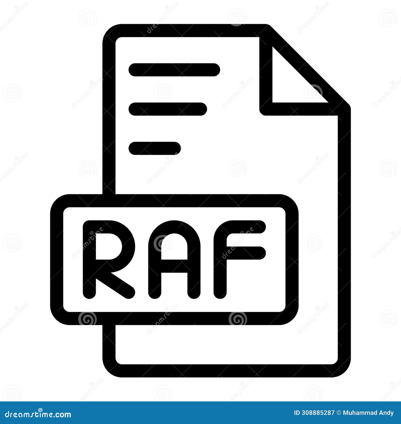 Raf Icon Outline Style Design Image File. Image Extension Format File ...