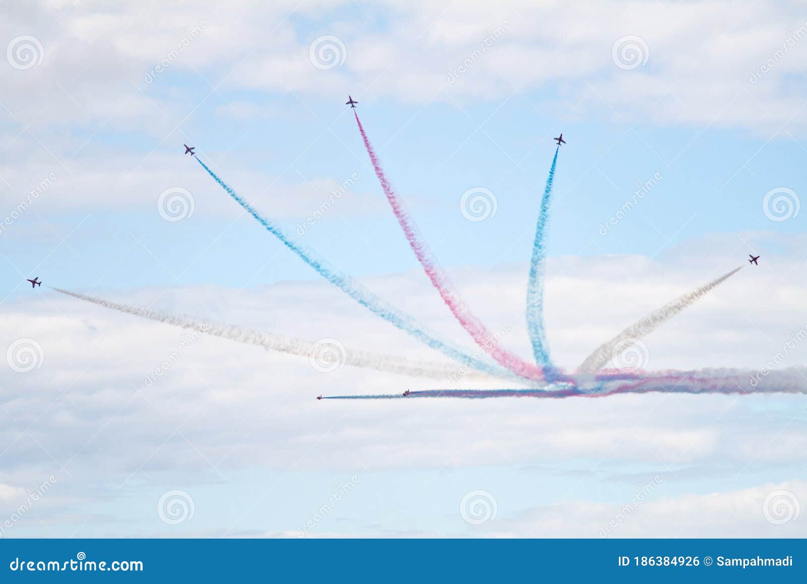 RAF Red Arrow Display Editorial Image | CartoonDealer.com #186384926