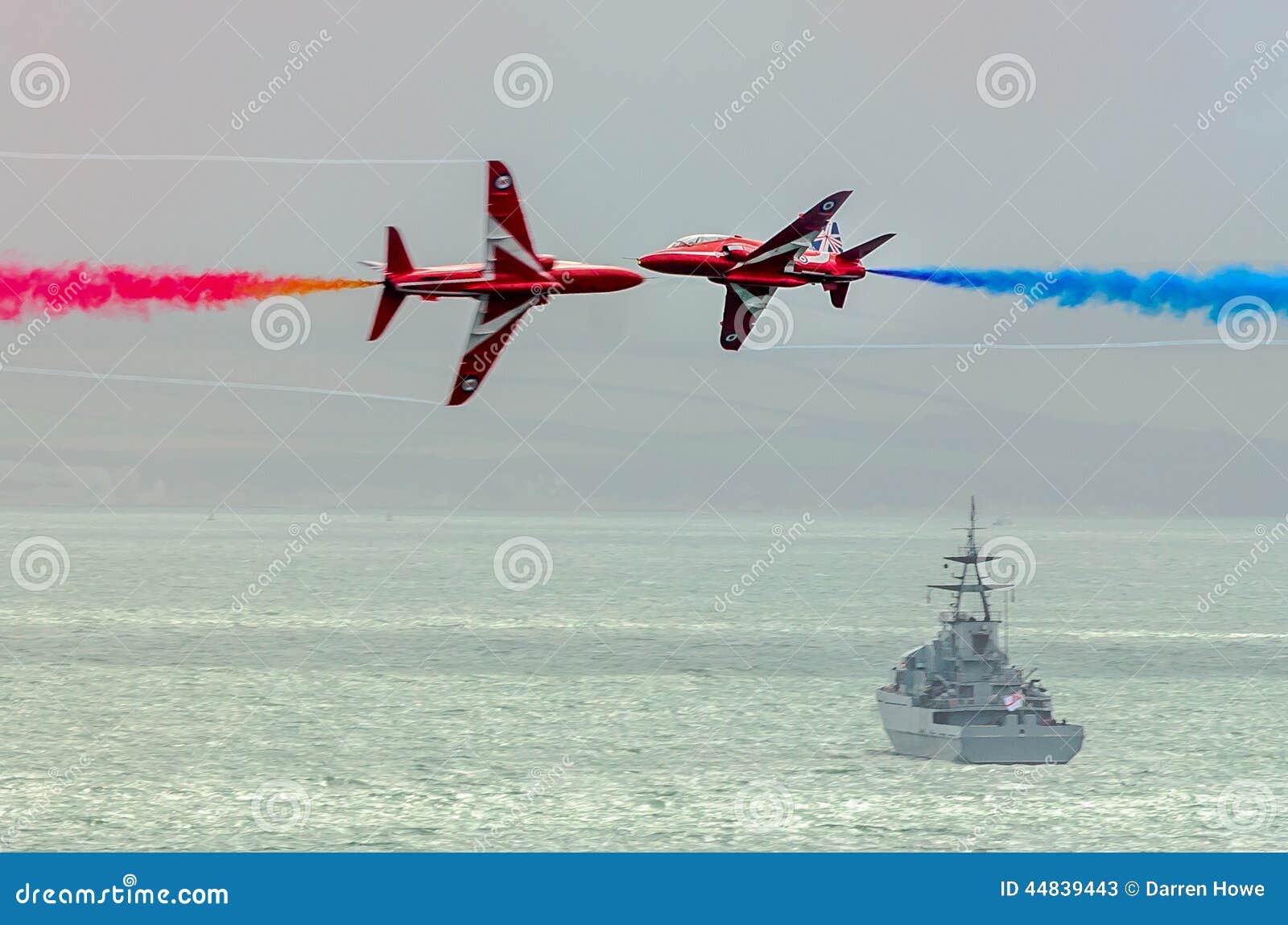 RAF Red Arrows Team stock image. Image of hawk, display - 44839443