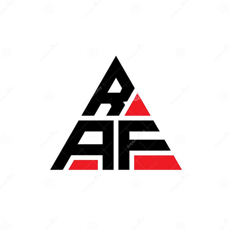 RAF Triangle Letter Logo Design with Triangle Shape. RAF Triangle Logo ...