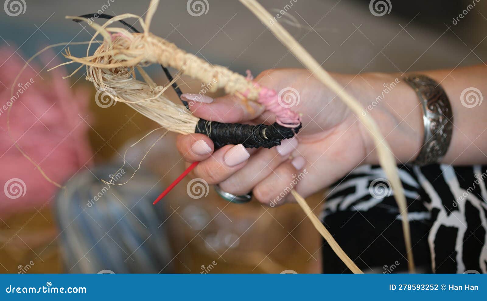 Raffia for Aboriginal Weaving Stock Photo - Image of natural ...