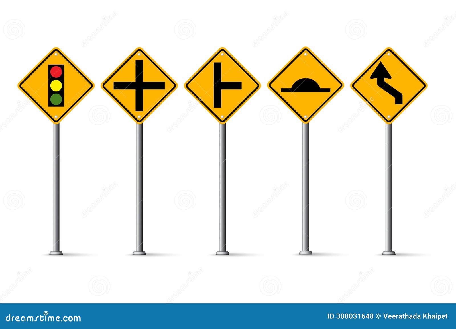 Raffic Signal, Lights Ahead Road, Cross Road, Right Side Road, Speed ... Raffic Signal, Lights Ahead Road, Cross Road, Right Side Road, Speed ...