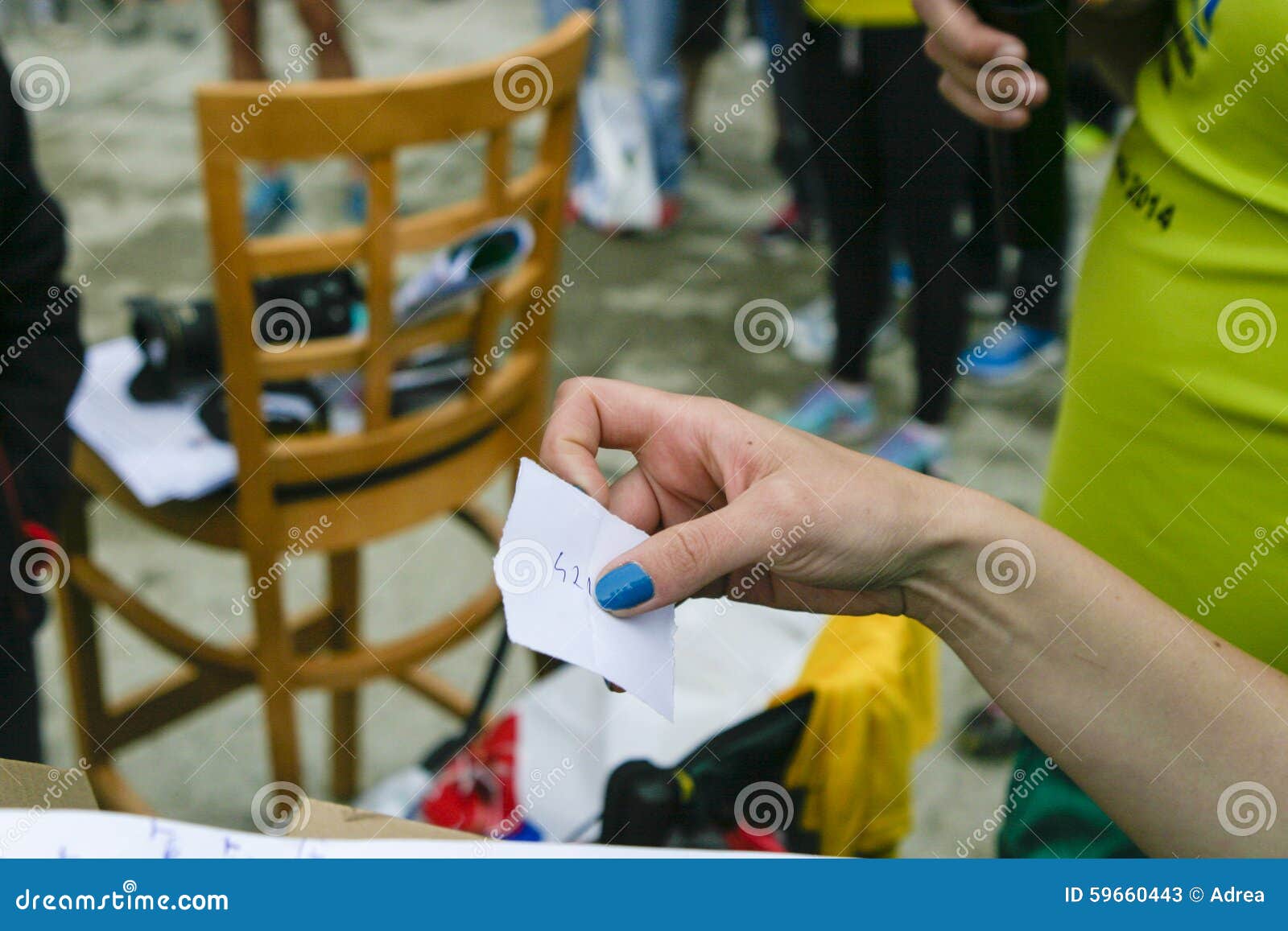 Drawing a Raffle Number at a Party Raffle Stock Image - Image of hand ...