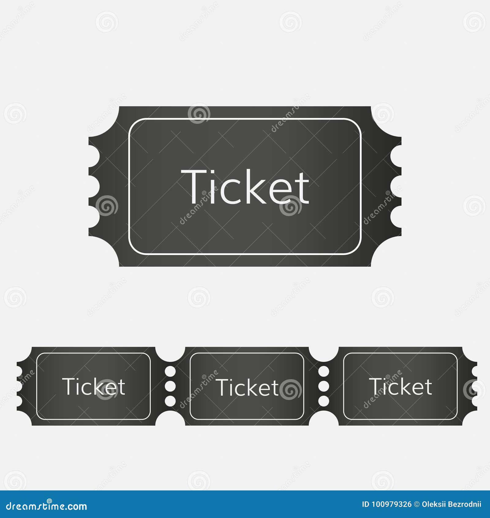 Raffle ticket icon stock vector. Illustration of business - 100979326