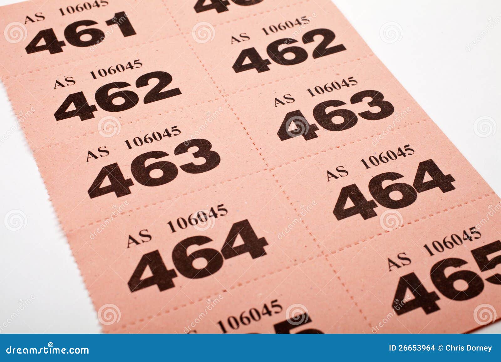 Raffle Tickets stock photo. Image of lottery, coupon - 26653964