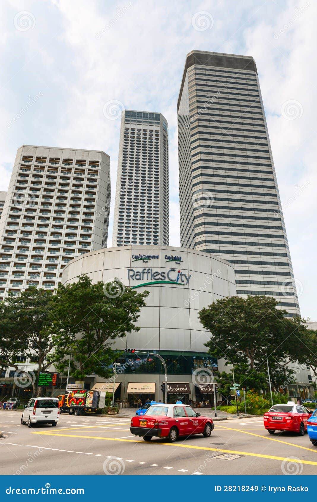 Raffles City Complex, Singapore Editorial Stock Image - Image of asian ...