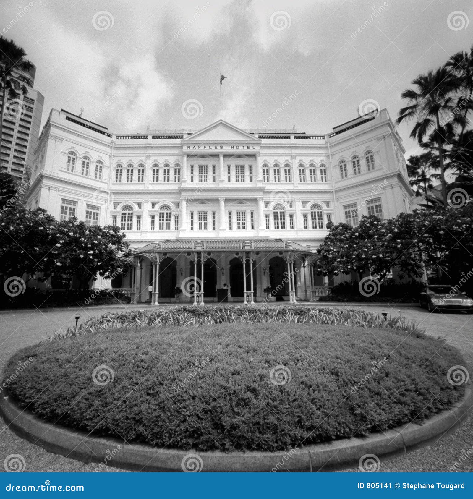 Raffles Hotel stock image. Image of building, east, beautiful - 805141