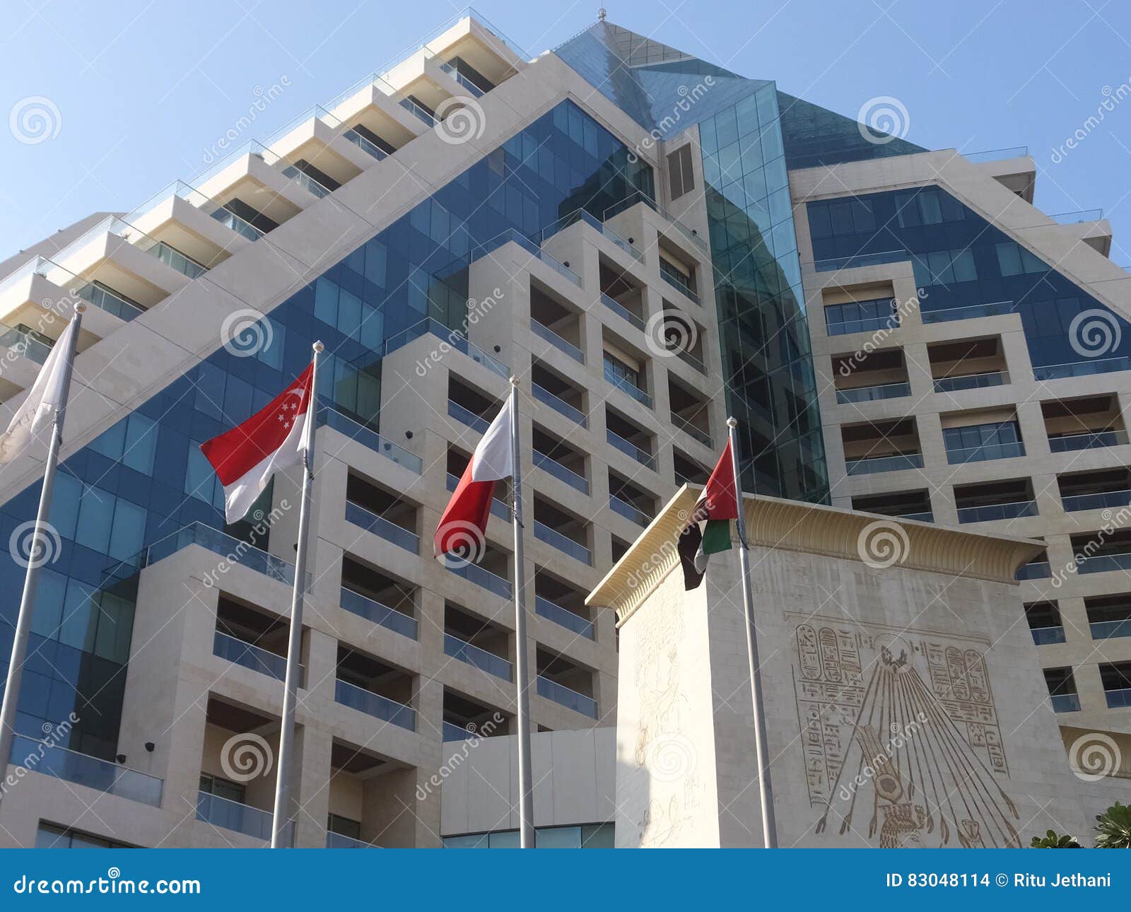 Raffles Hotel in Dubai editorial stock image. Image of dubai - 83048114