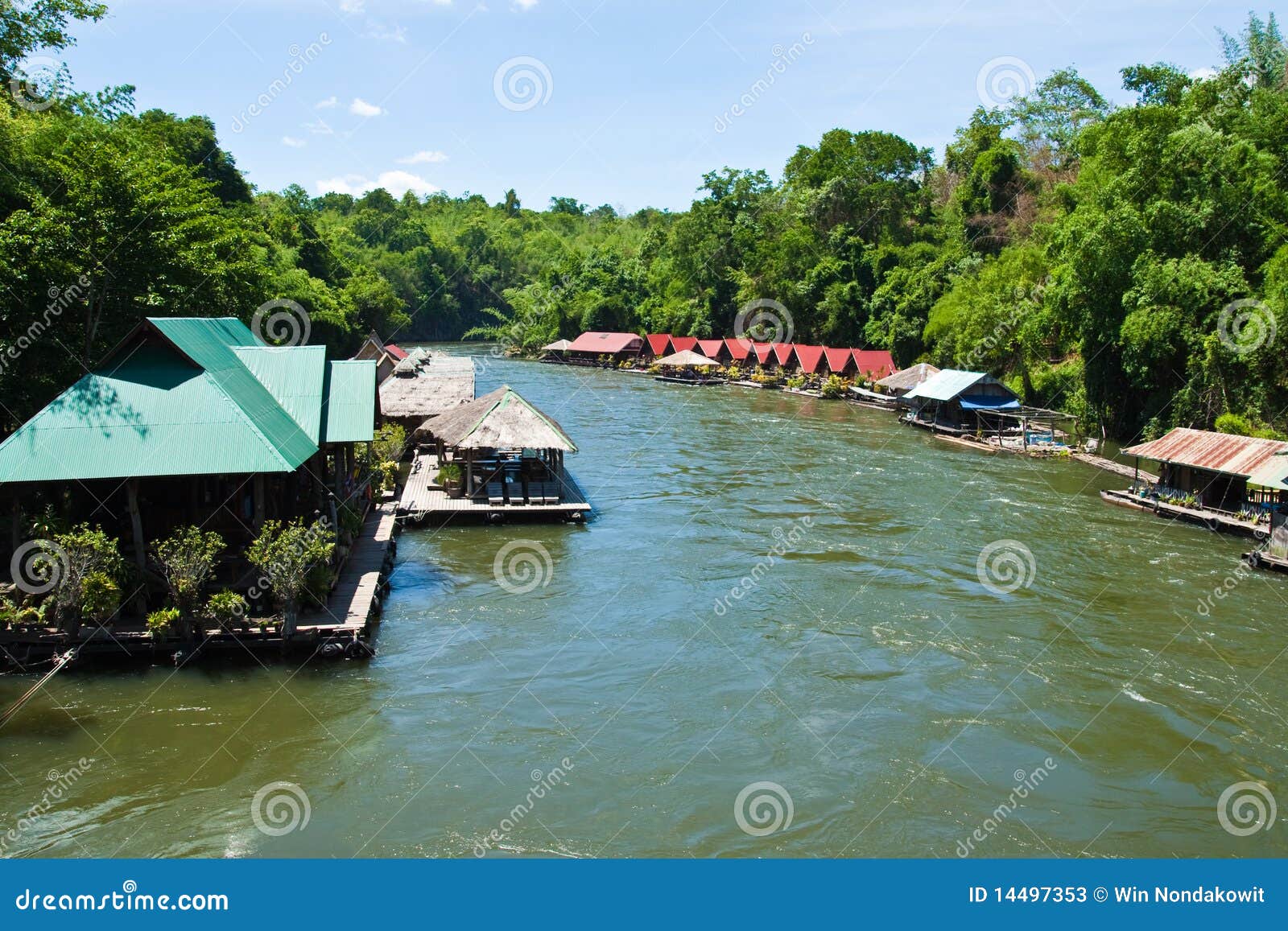 Raft house stock image. Image of moving, coastline, house - 14497353