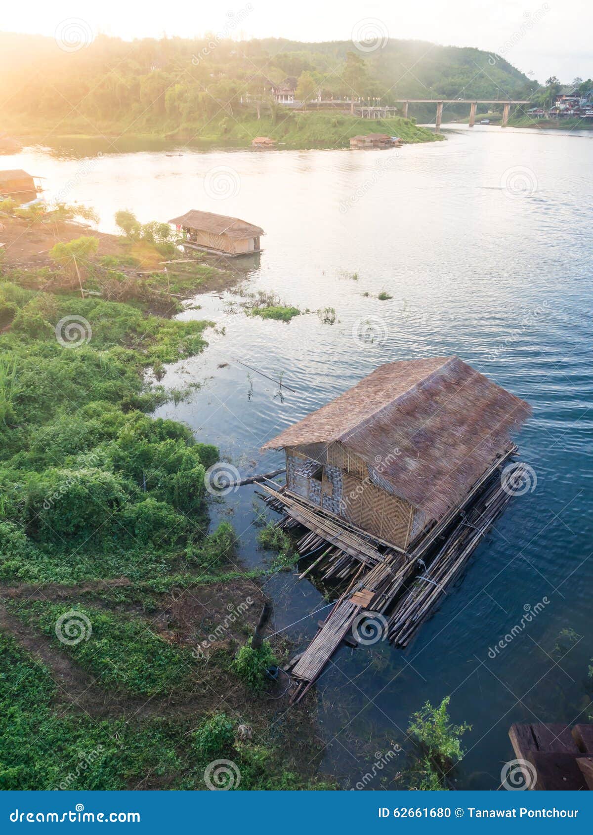 Raft houses stock photo. Image of boat, lake, natural - 62661680