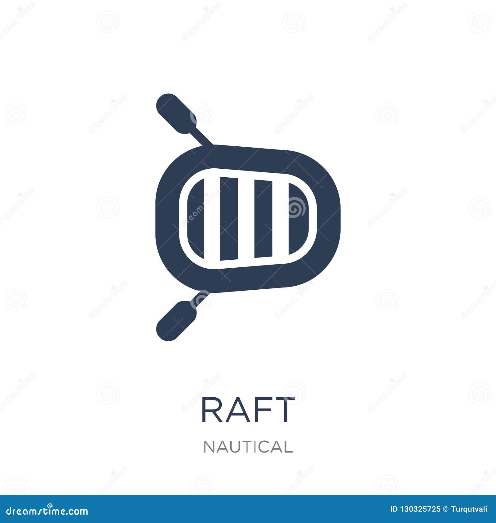 Raft Icon. Trendy Raft Logo Concept On White Background From Nau Vector ...