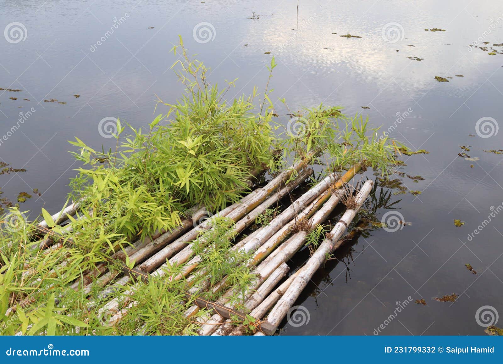 Raft Made Of Recycled Plastic Bottles Stock Photography | CartoonDealer ...