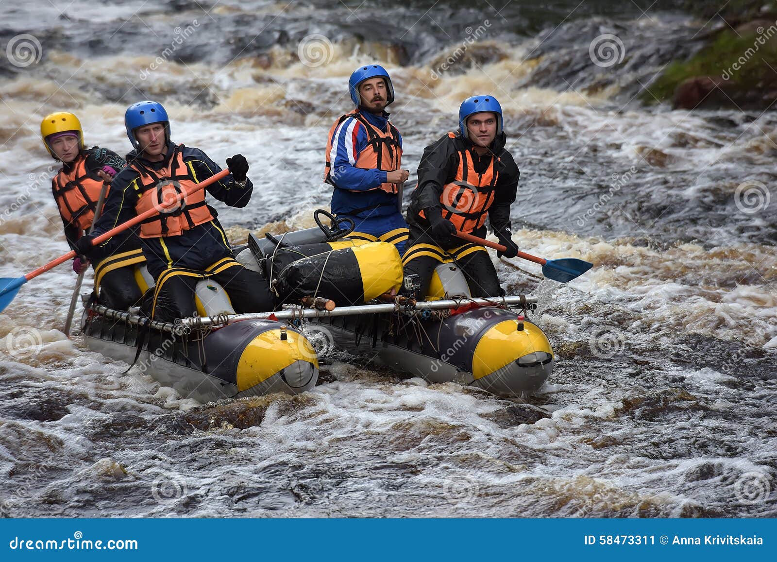 Raft the rapids editorial photo. Image of extreme, helmet - 58473311