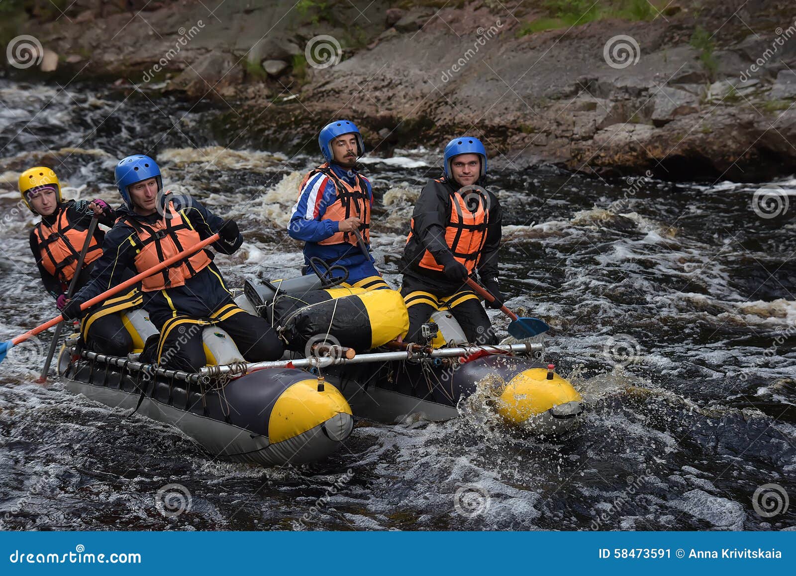 Raft the rapids editorial photo. Image of adventure, family - 58473591
