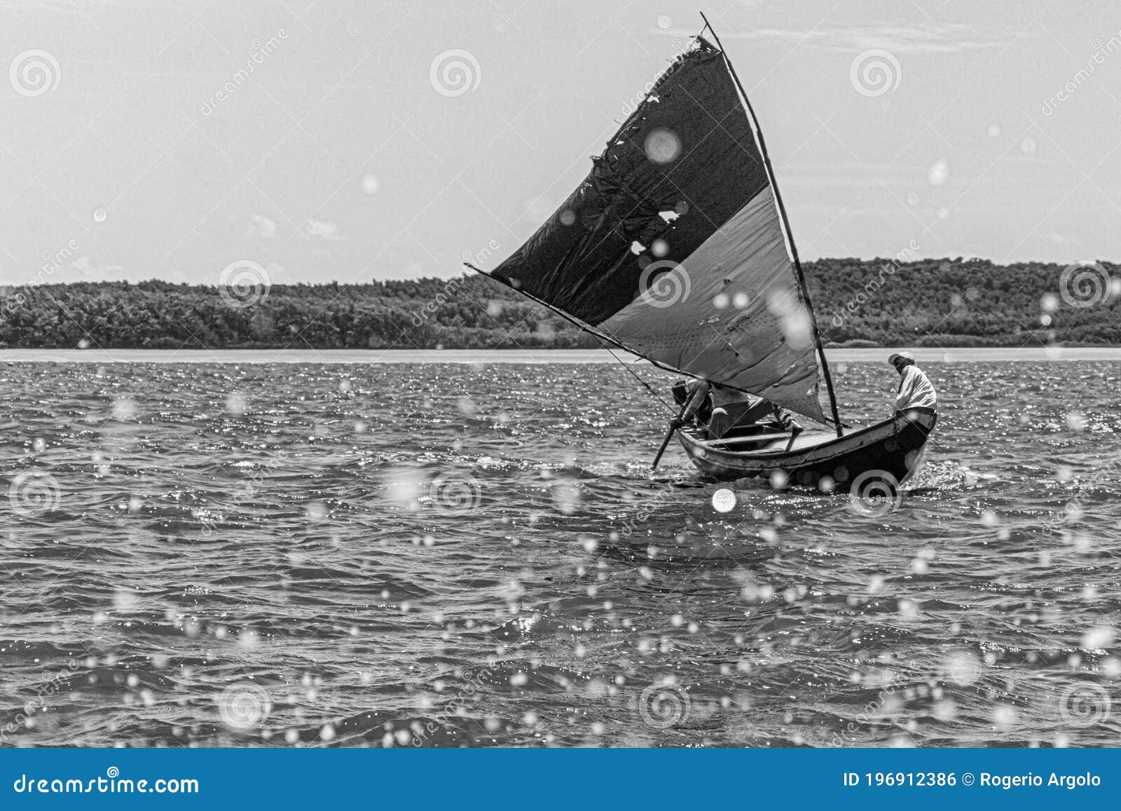 Raft Sailing on the River - Black and White Editorial Photo - Image of ...