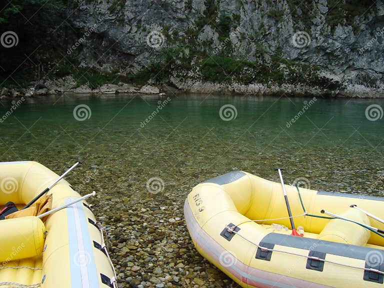 Rafting boats stock image. Image of paddle, drinking, environment - 5681995