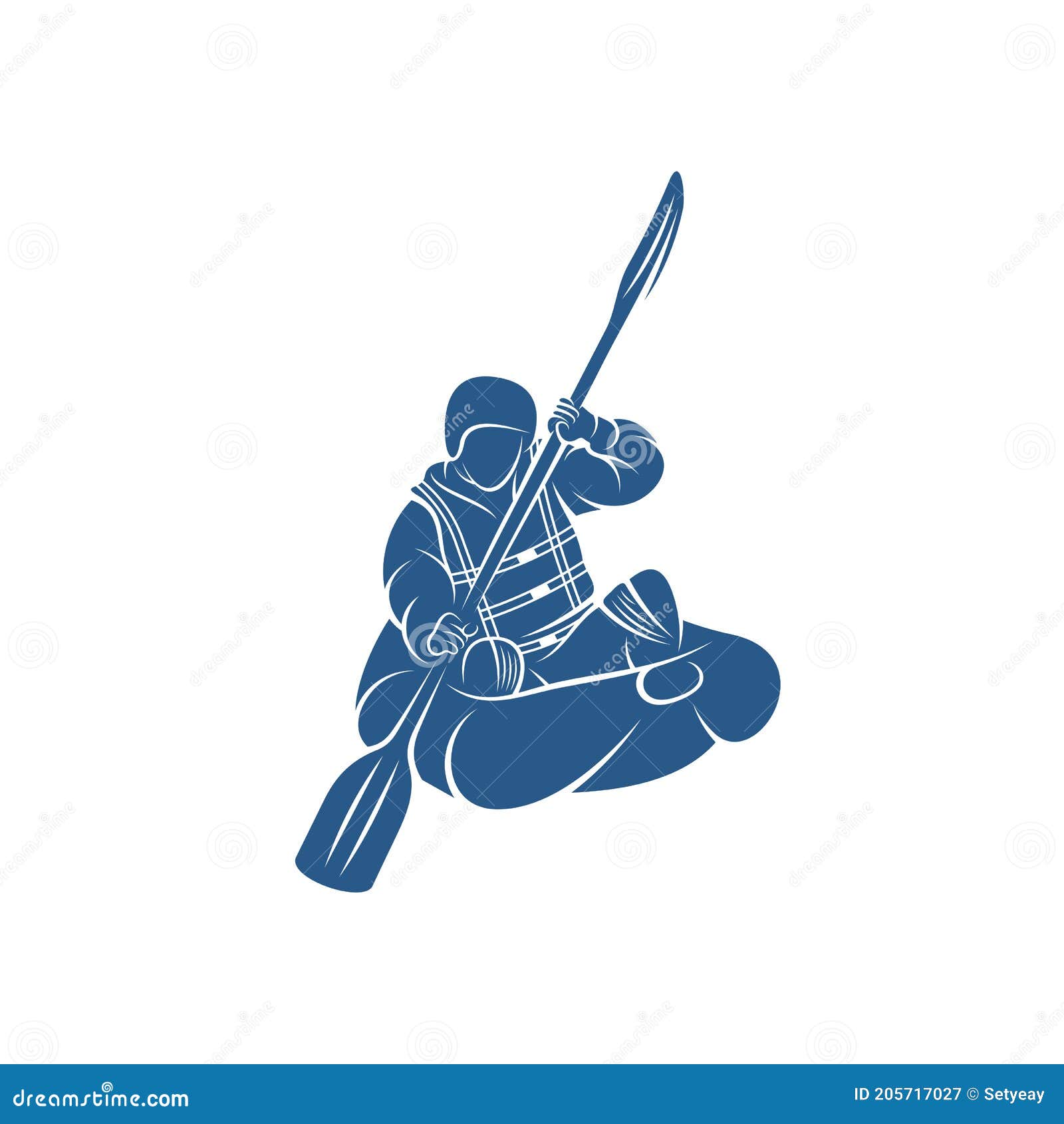 Rafting Design Vector Illustration, Creative Rafting Logo Design ...