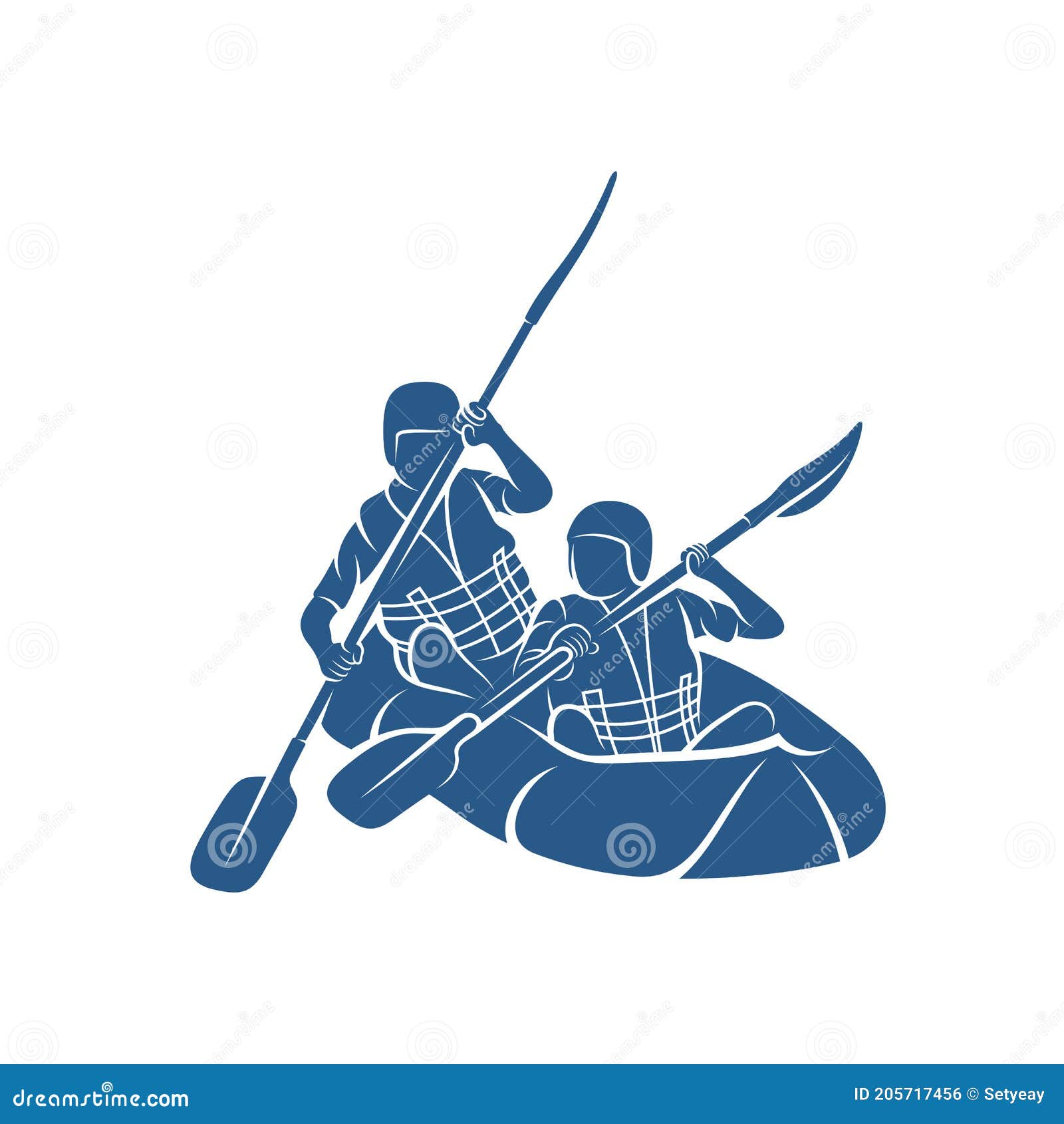 Rafting Design Vector Illustration, Creative Rafting Logo Design ...