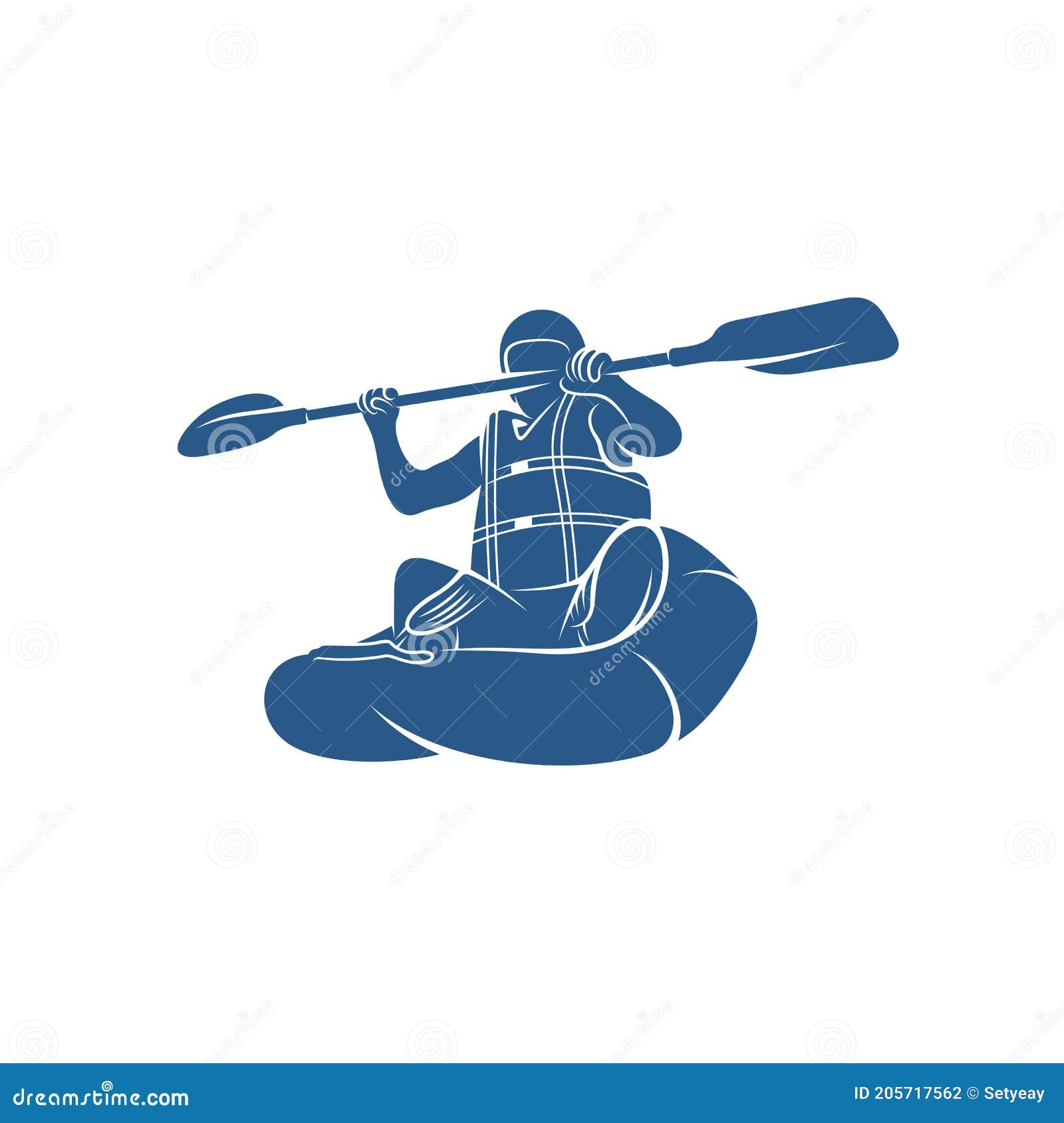 Rafting Design Vector Illustration, Creative Rafting Logo Design ...