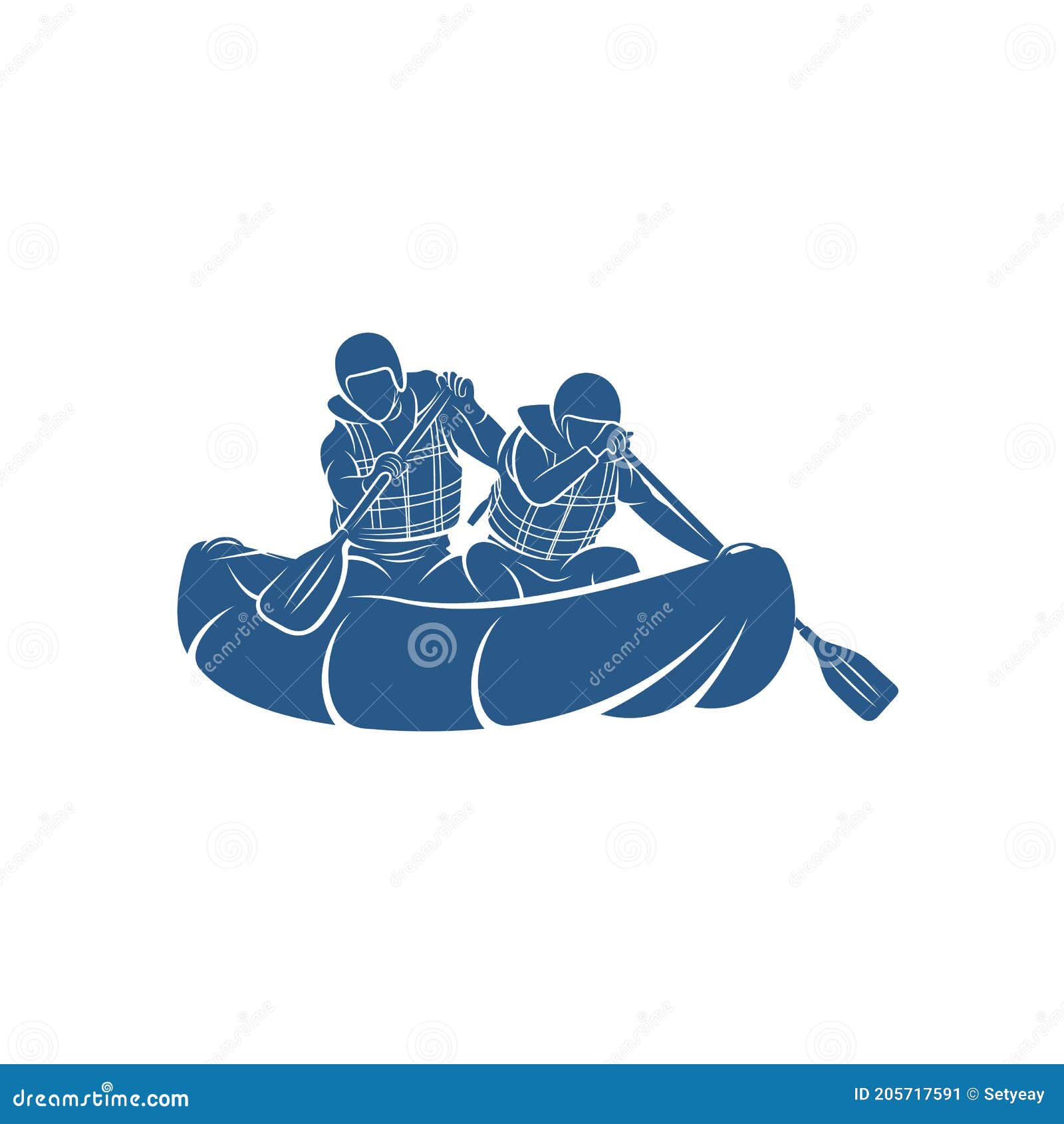 Rafting Design Vector Illustration, Creative Rafting Logo Design ...
